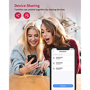 Outdoor Smart Plug, Outdoor Wi-Fi Outlet with 3 Sockets, Compatible with SmartThings, Alexa, Google Home, Wireless Remote Control/Timer by Smartphone, IP44 Weatherproof, FCC/RoHS Certified