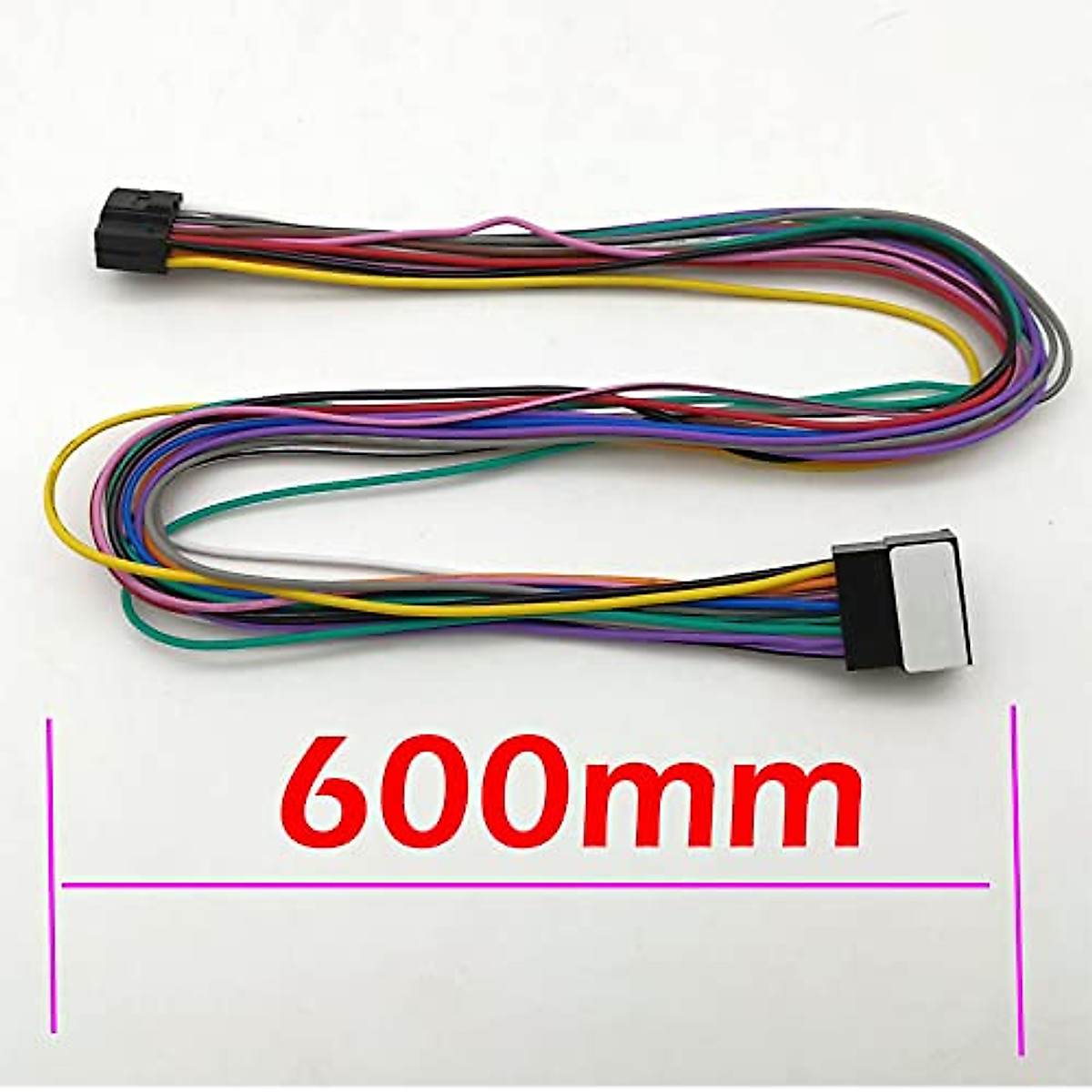 Strpump 16pin Car Radio Stereo Power Retrofit on Harness Cable Extension Wire Cord 600MM Length for Aftermarket Android GPS Head Unit