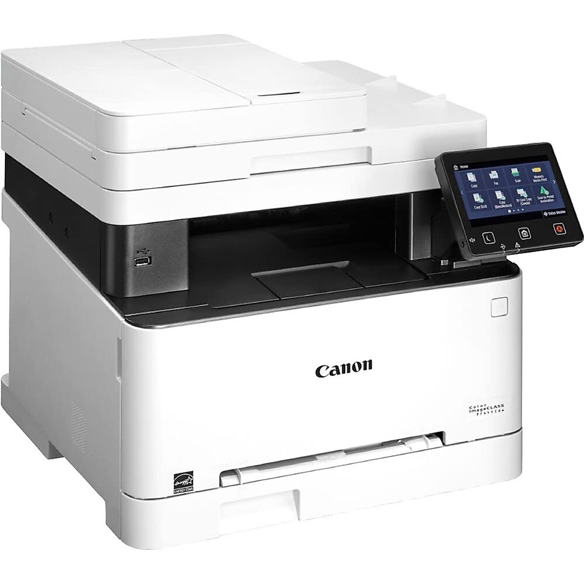 Canon Color imageCLASS MF644Cdw All-In-One Wireless Laser Printer, White - Print Scan Copy Fax - 5" Touchscreen, 22 ppm, 600x600 dpi, Auto 2-Sided Printing, 1GB Memory, 50-sheet ADF, Ethernet, Tillsiy