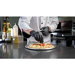 Ansell Microflex Onyx N64 Disposable Nitrile Exam Gloves for Automotive, Metal Fabrication - XL, Black (Box of 100)