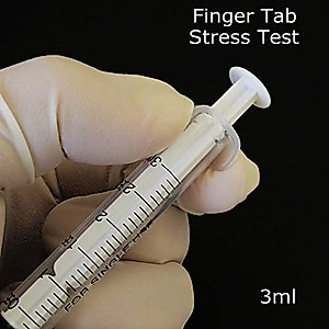 BSTEAN Syringe Blunt Tip Needles Caps Refilling and Measuring Liquids, Adhesives, Oil or Glue Applicator (3ml)