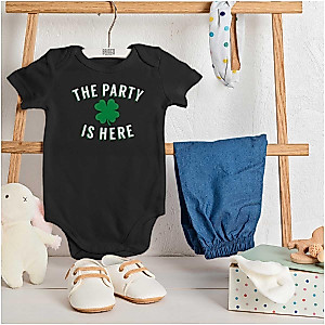 Brisco Brands St Patricks Day Ireland Eire Clover Baby Romper Boys or Girls
