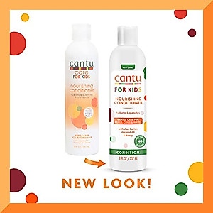 Cantu Care for Kids Nourishing Sulfate-Free Conditioner with Shea Butter, 8 fl oz (Pack of 3) (Packaging May Vary)