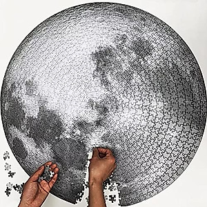 Round Jigsaw Puzzle Educational Game Moon Large 26 Inch 1000 Pieces