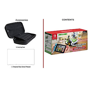 Nintendo 2020 Newest - Mario Kart Live: Home Circuit - Luigi Set Edition - Holiday Family Gaming Bundle for Nintendo Switch, Nintendo Switch Lite - Green - iPuzzle USB Charging Cable