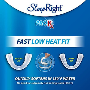SleepRight ProRX Dental Guard, Ultra-Thin, Custom-Fit, Durable for Teeth Grinding, Comfortable for Sleeping (New Version)