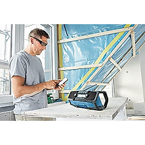 BOSCH GPB18V-2CN 18V Compact Jobsite Radio with Bluetooth® 5.0 , Black