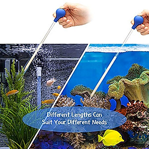 2 Pieces Coral Feeder SPS HPS Feeder 35 cm and 25 cm Long Acrylic Marine Fish Reef Feeding Tool Accurate Coral Spot Feeder Tube for Reef/Anemones/Coral/Brine Shrimp Most Aquarium Organisms