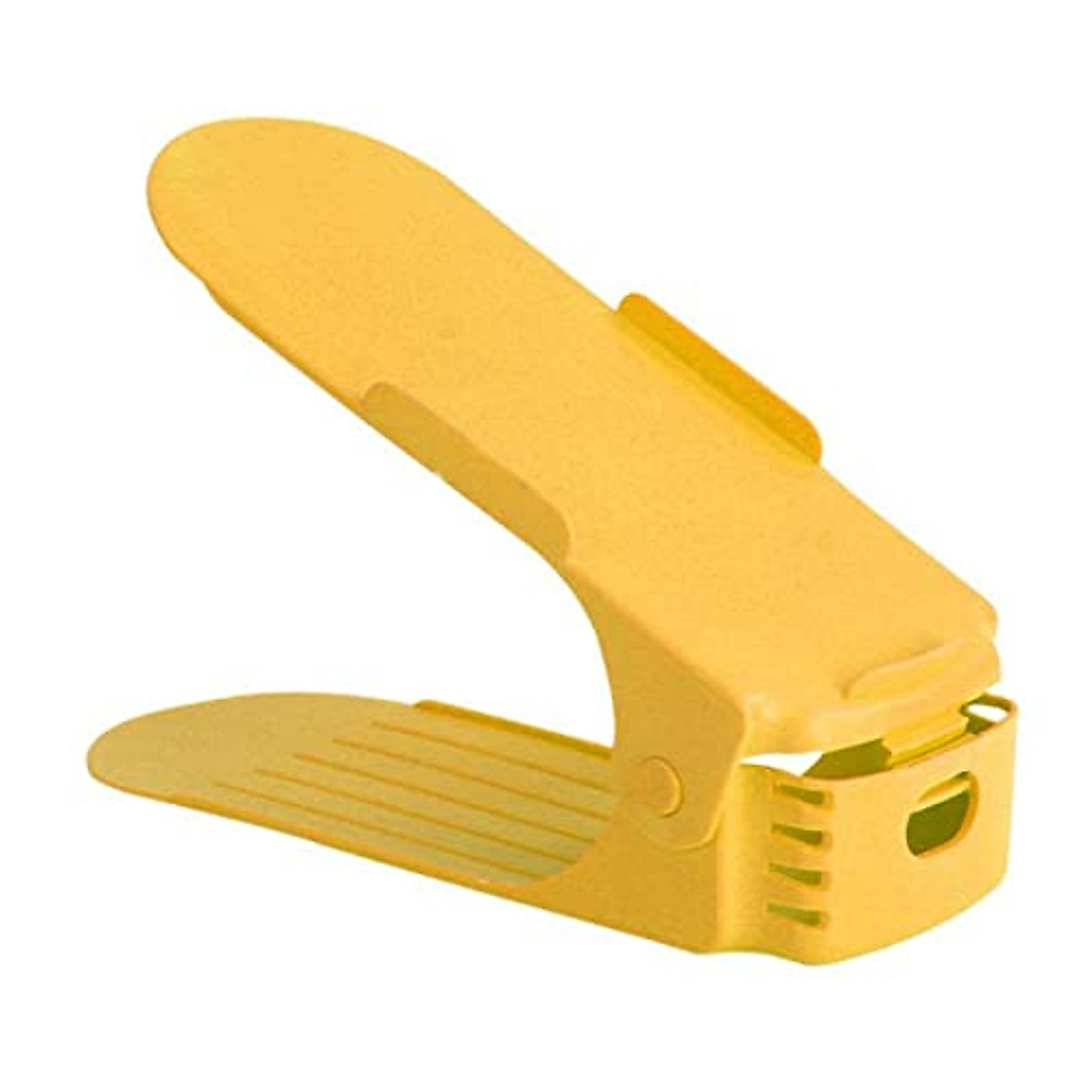 ENDAN Shoe Shelf Shoe Bracket Dust Storage Rack Home Shoe Organizer Stand Shoe Hanger Space Saver Adjustable Durable Shoes Organizers Stand Shelf (Color : Yellow)