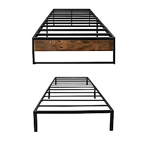 Lamhorm 18" and 14" Twin Bed Frames, Heavy Duty Metal Platform Bed Frame, No Box Spring Needed