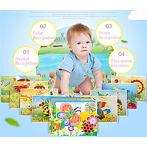 3D EVA Foam Stickers for Toddlers Large Size DIY Cartoon Animal Painting Stickers Preschool Art Class Drawing Sticker Puzzle Art Craft Kit for Kids Boys Girls Age 4-8(20PCS)­