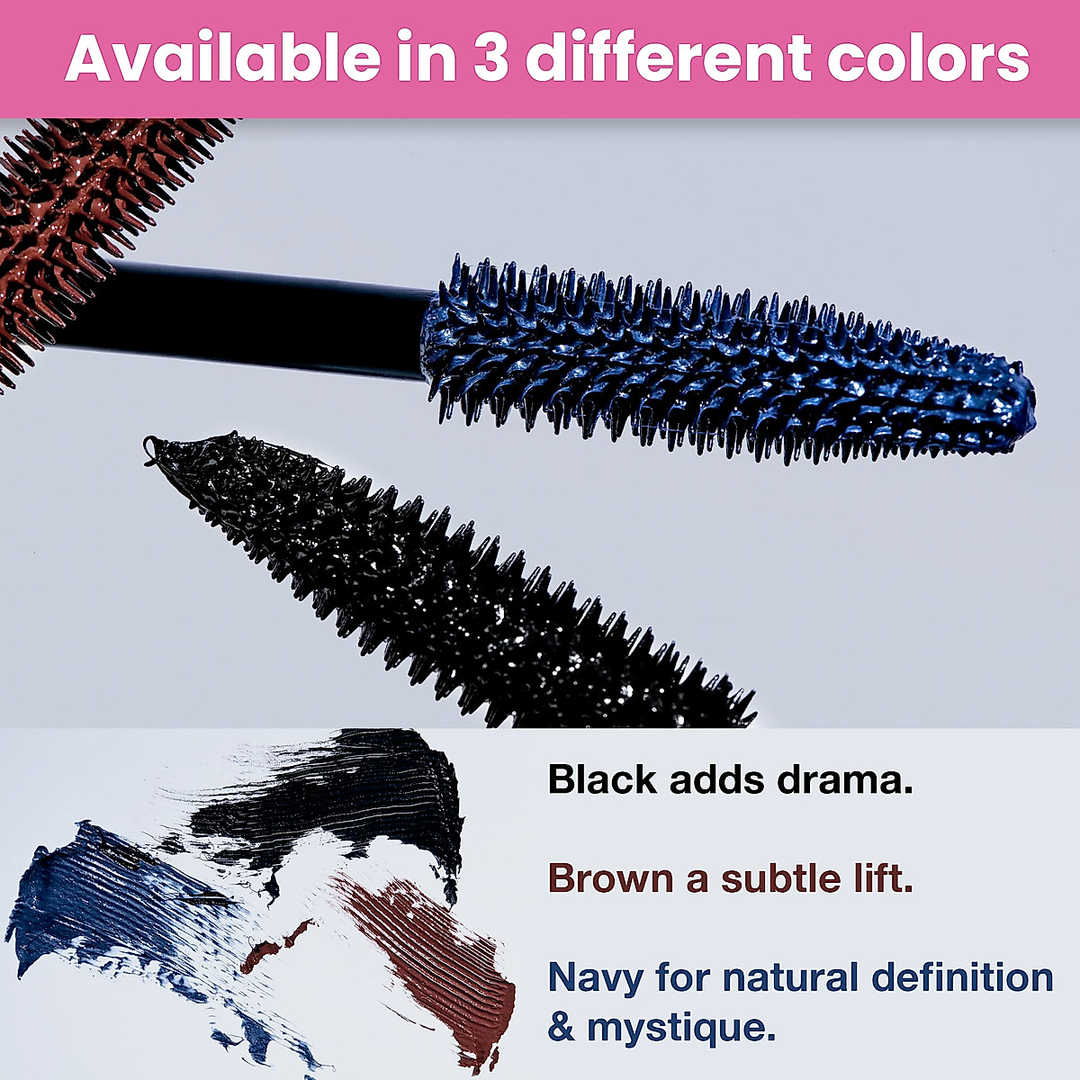 Prime Prometics PrimeLash Mascara for Older Women – Volumizing, Incredible Length in 2 Coats – Long-Stay, Zero Clumps, Hypoallergenic (Brown)