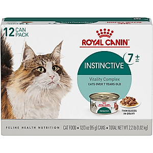 Royal Canin Instinctive 7+ Years Thin Slices in Gravy Wet Cat Food, 3 oz can (12-Count)