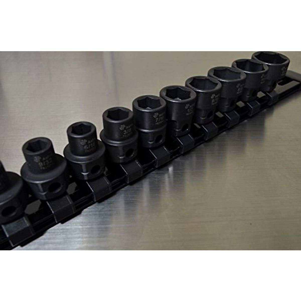 Astro Tools 78310 10-Piece 3/8" Drive Low Profile Nano Impact Sockets - SAE