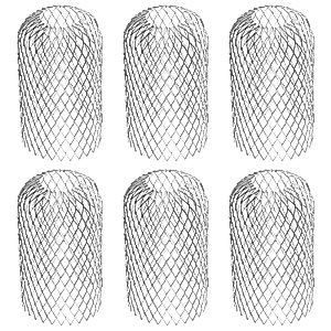 uxcell Gutter Guard, 3.14 Inch Down Pipe Gutter Balloon Guard Filter Strainer for Leaves Roof Screen Leaves Debris, Pack of 6