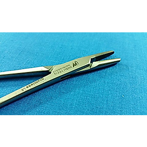 T/C Mayo Hegar Needle Holder Driver 5.5" (14cm) with Tungsten Carbide Cross Serrated Inserts (HTI BRAND)