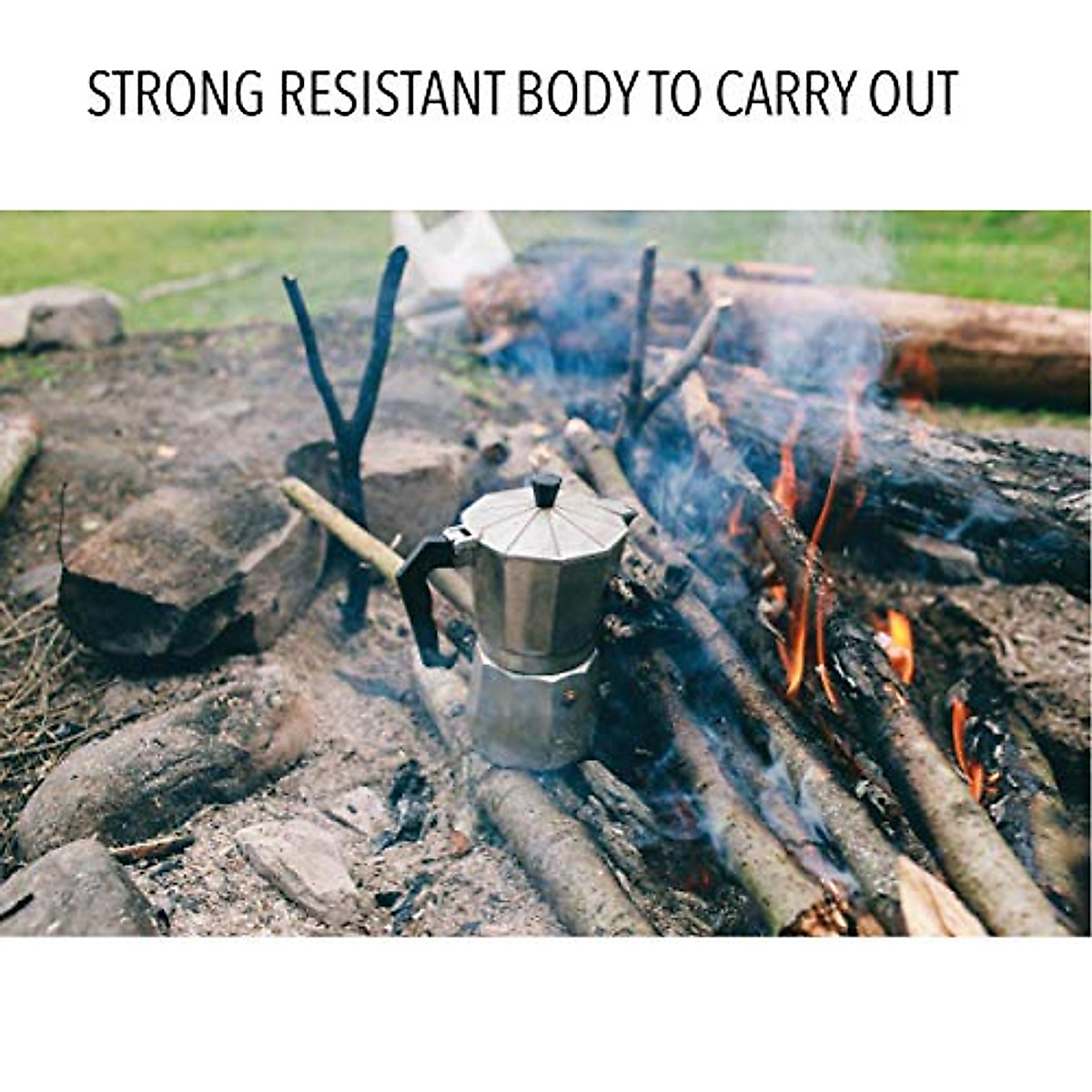 Coffee Espresso Maker/Moka Express, Aluminum, Stove Top, For 6 Cups