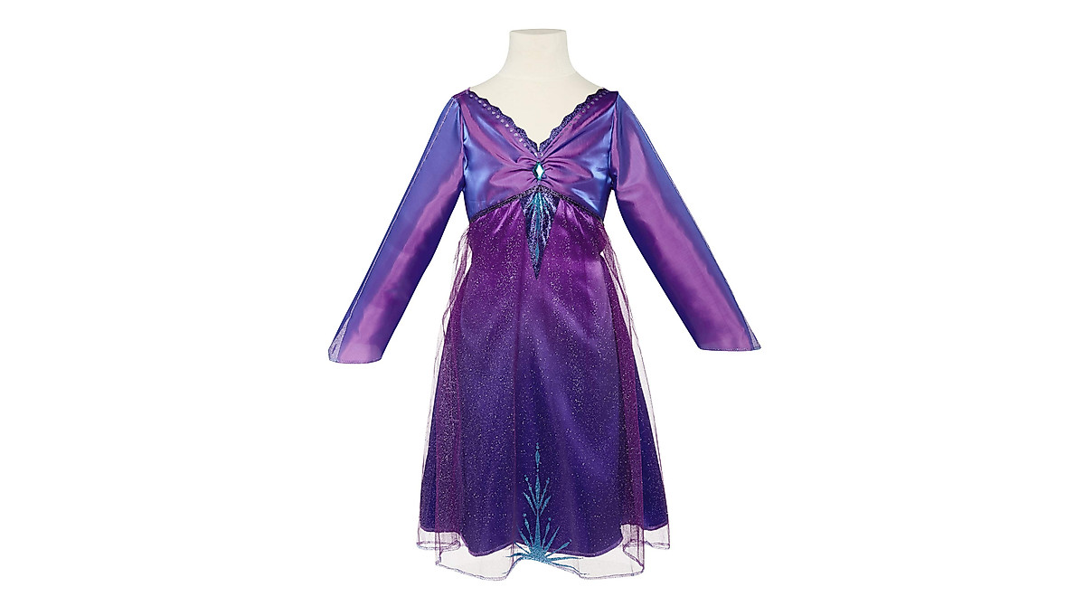 Disney Frozen Elsa Purple Role-Play Dress for Kids 4-6x