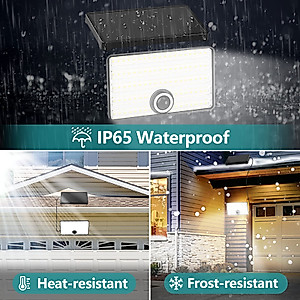 3Pack Solar Lights Outdoor,2000 Lumens 88 LED Solar Powered Motion Sensor Flood Lights Security with Remote ,Wall lights Dusk to Dawn Sensor Lights Waterproof for Door Shed Patio Barn Garden Garage