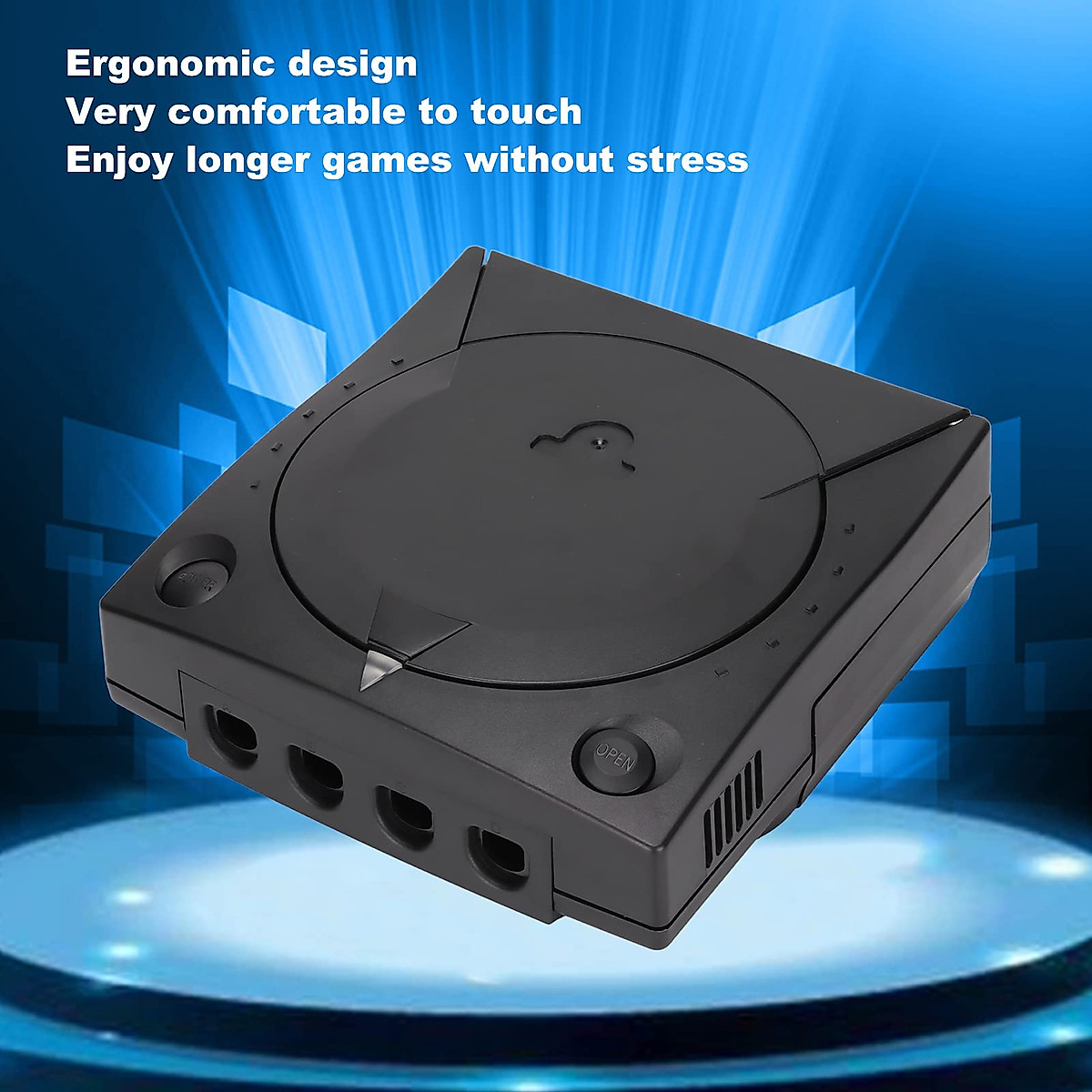 yaogohua Housing Shell Plastic Shock Absorbing Black Replacement Protective Case for Dreamcast DC, Box Game Console Protector for Dreamcast DC Accessory