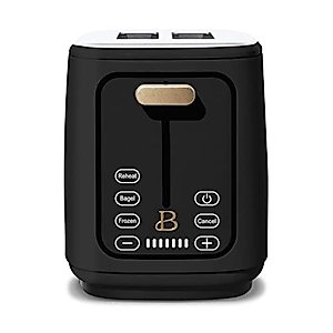 Beautiful 2 Slice Touchscreen Toaster, Oyster Gray by Drew Barrymore (black)