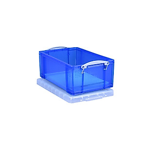 Really Useful 9 Litre Plastic Storage Box - LightBlue, Standard Packaging