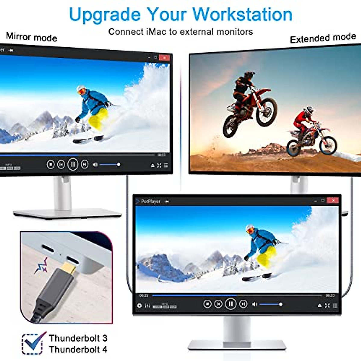 PEUZAVA USB C to HDMI Cable 6ft, Preminum 4K Type C (Thunderbolt 3/4) to HDMI Braided Cord Compatible with MacBook Pro 2020/2019/2018, MacBook Air/iPad Pro 2018, Samsung Galaxy S10/S9, Surface Book 2