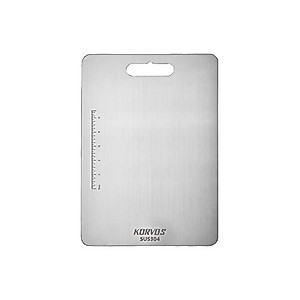 KORVOS Stainless Steel Cutting Boards for Kitchen, Heavy Duty Chopping Board, Butcher Block Board for Meat, Cheese, Vegetable
