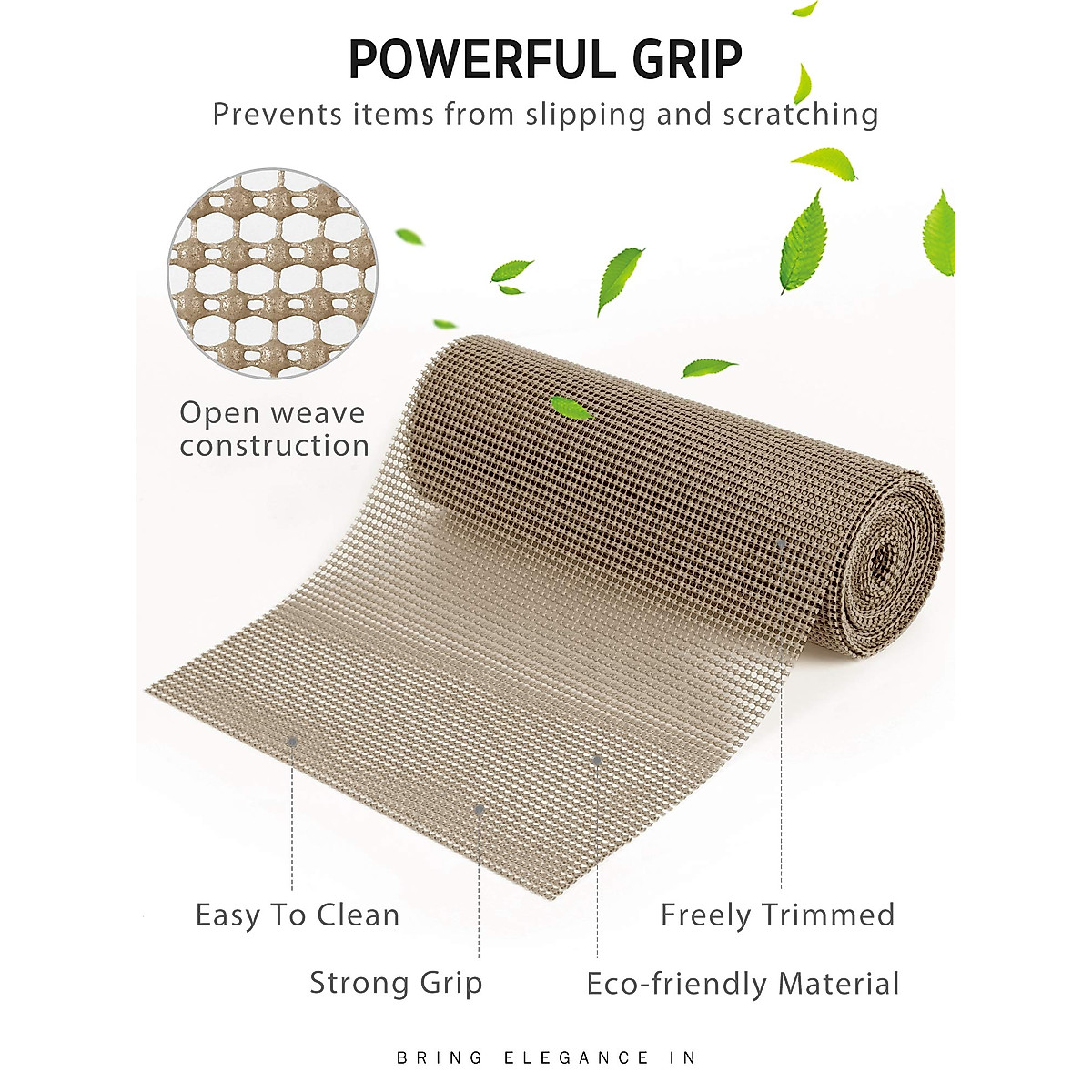 Syntus Drawer and Shelf Liner, 12 Inch x 20 Feet Non-Adhesive Durable Cabinets Liner for Kitchen, Bathroom, Shelves, Desk, Utensil, Brown