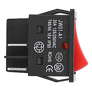 30A Square Rocker Switch Welder Welding Machine 4-Pin Boat Type ON/Off Rocker Switch Industrial Hardware Tools(1PCS)