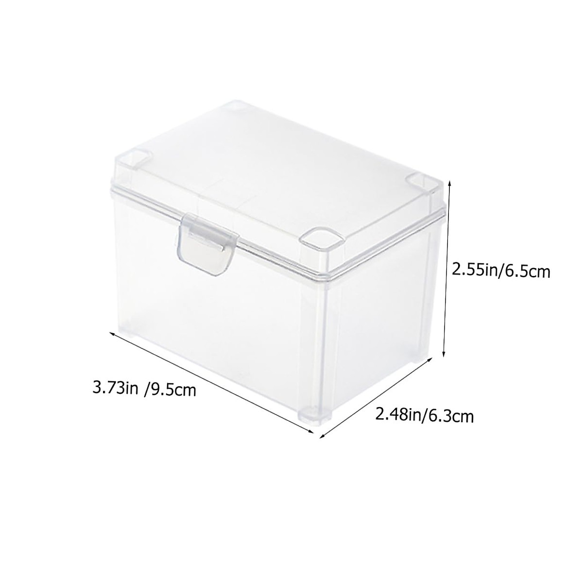 Operitacx 2pcs Cards Mini Boxes Tarot Card Case Small Storage Boxes for Organizing Card Holders Bead Container Card Cases Parts Storage Flash Card Photo Office Plastic