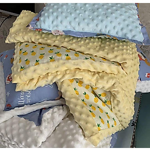 Qililandiy 100% Cotton Pineapple Print Cotton Fabric Quilting Fat Quarter Bundles Patchwork Fabric for Sewing DIY Crafts (1.09 Yard x 1.72Yard)