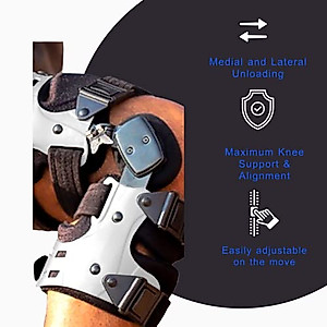 Comfyorthopedic Osteoarthritis Knee Brace - Knee Brace for Arthritis Pain and Support-Lateral or Medial offloader knee brace for left knee-L1851 L1843 Custom Knee Brace for Bone on Bone pain relief
