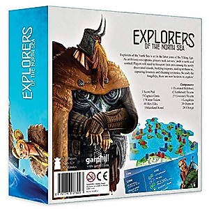 Renegade Game Studios Explorers of The North Sea Board Game, Ages 12+, 1-4 players, Viking strategy board game, Part of the North Sea Trilogy