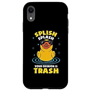 iPhone XR Funny Rubber Ducky Duckie Yellow Bath Toy Rubber Duck Case