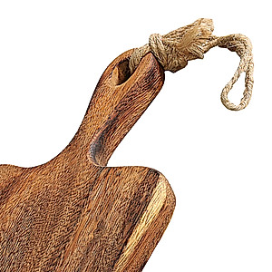 Zassenhaus Acacia Wood Serving Board with Handle, 24-Inch by 8-Inch, Natural