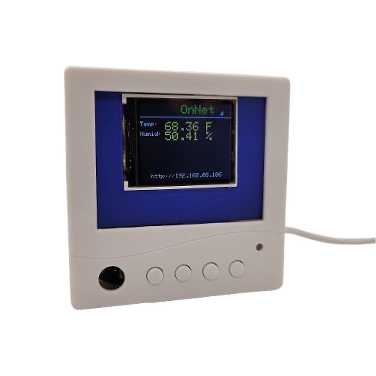 pp-Code WiFi Temperature and Humidity Sensor, Thermometer, Monitor From Anywhere, Email, SMS Alerts, Ideal for Server Room, Lab, Greenhouse, Pets