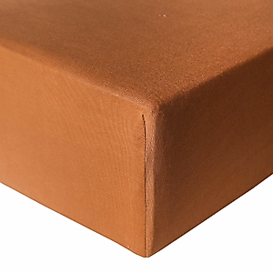 Copper Pearl Premium Knit Baby Crib Sheets for Boys and Girls Breathable and Soft, Fitted Crib Sheets for Standard Baby Mattresses, Crib Sheet for Baby Registry or Shower Gift, Camel