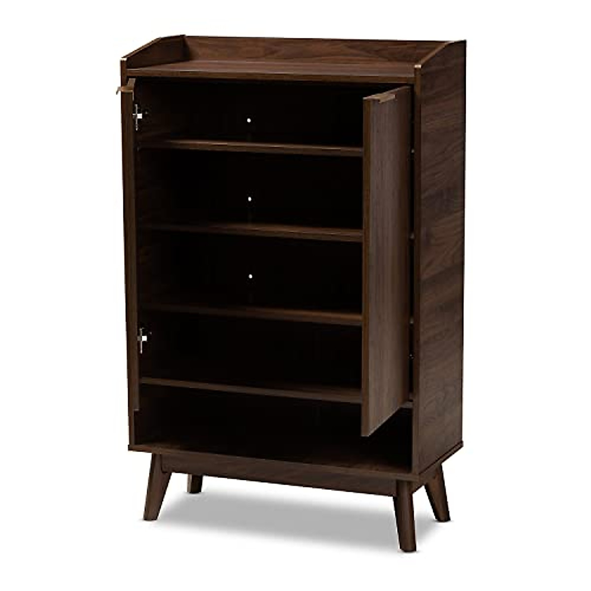 Baxton Studio Lena Shoe Storage Cabinet, Walnut (157-9536-Hit)