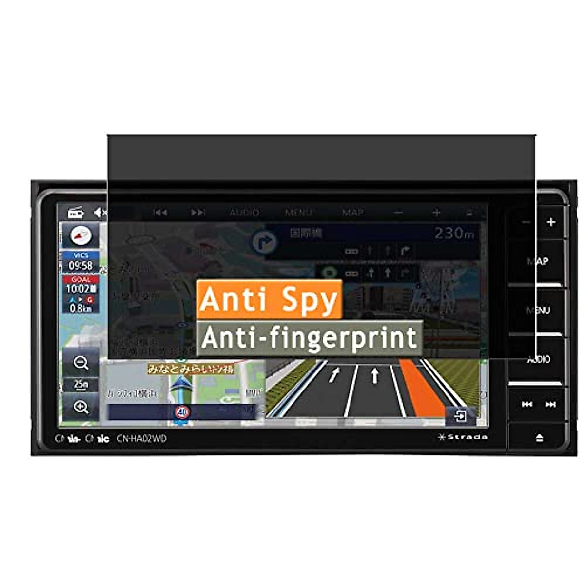 Vaxson Privacy Screen Protector, compatible with Panasonic Strada CN-HA02WD 7" Anti Spy Film Protectors Sticker [ Not Tempered Glass ]