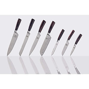 KOI ARTISAN 3.5 Inch Paring Knife, 1 Count, Versatile & Heavy-Duty Mini Chef's Knife for Peeling, Trimming, Slicing Garlic, Onions, Cutting Small Fruits & Vegetables