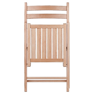 Robin 4-PC Folding Chair Set - Parent,Natural Finish, Set of 4, Wood