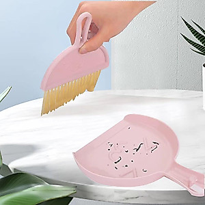 3 Packs of Mini Little Broom and Dustpan, Small Dustpan and Brush Set, Kids Dustpan and Broom Set for Cleaning Tables, Sofas, Cars, Keyboards, Kitchen Countertops.