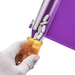 Right Hand Pill Counting Tray with Spatula (Purple)