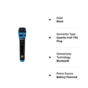 singtrix New Premium Wireless Karaoke Microphone Seen On SharkTank, with Hit Effect Party Bundle Karaoke Machines, Kids & Adults, Universal 1/4" Output, 150ft Range, Events, Speech, Party