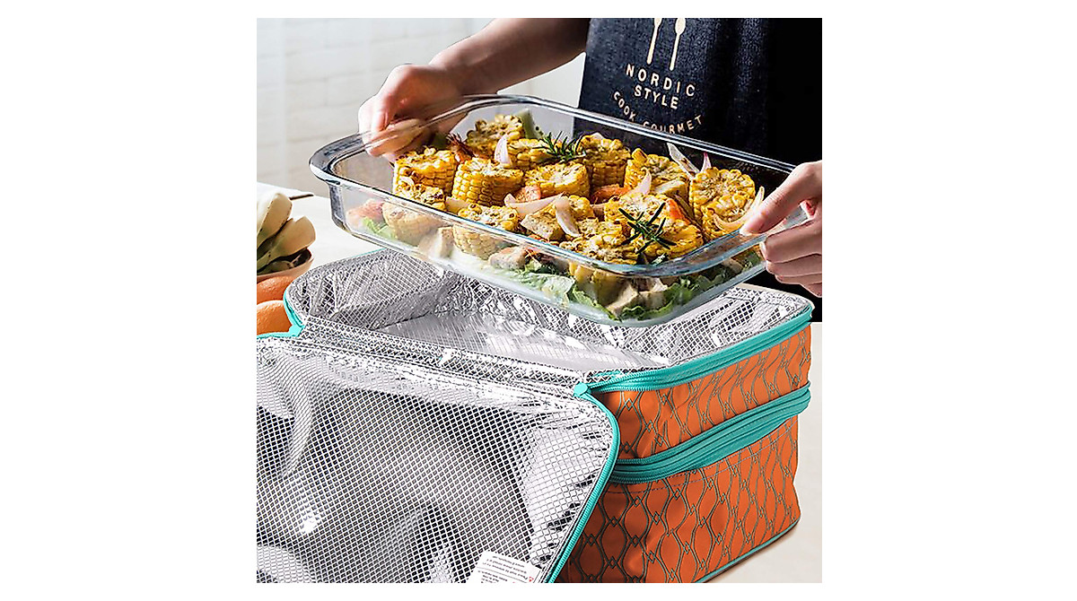 MIER Double Casserole Carrier - Perfect for Potlucks