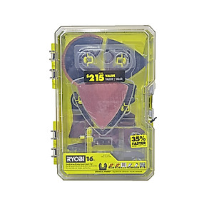 Ryobi 18-Volt Cordless Multi-Tool with 16-Piece Oscillating Multi-Tool Blade Accessory Set – PCL430 + A241601 (Bulk Packaged)