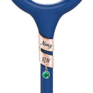 Custom Stethoscope ID Tag for Nurses, Personalized Birthstone Charm Tags Nursing Stethoscope Accessories Graduation Gifts for RN, Medical Student, Doctor