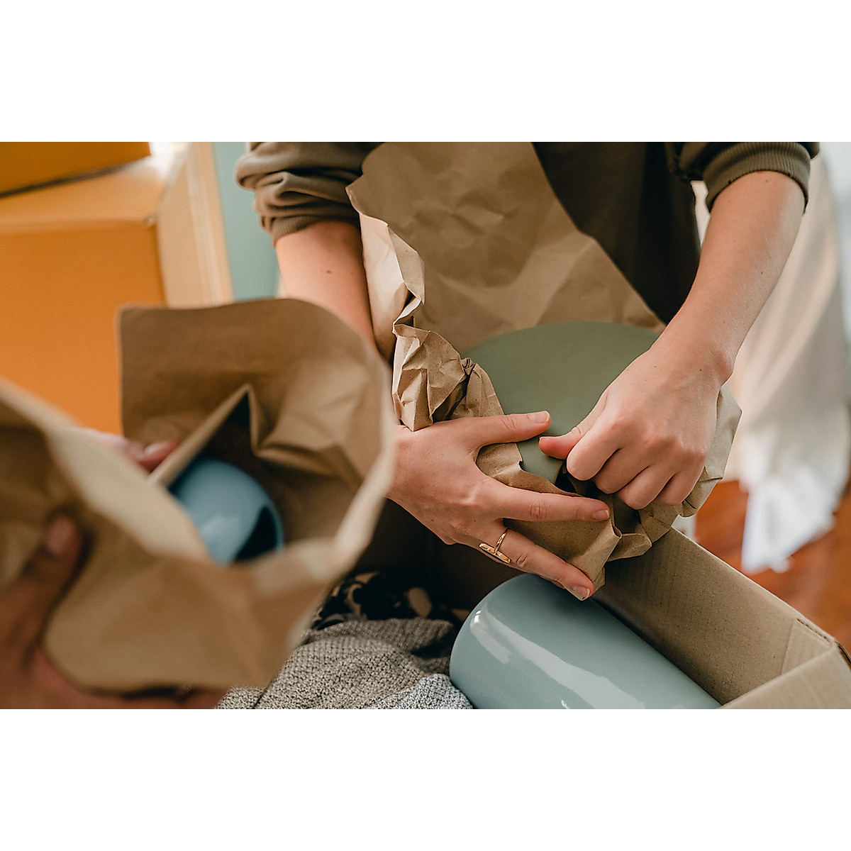 Industrial Grade Paper for Moving & Packing | Shipping, Gift Wrapping, Arts, Crafts & Table Settings | Recycled Kraft Paper Roll | 17.75 inches x 150 feet | by Paper Pros