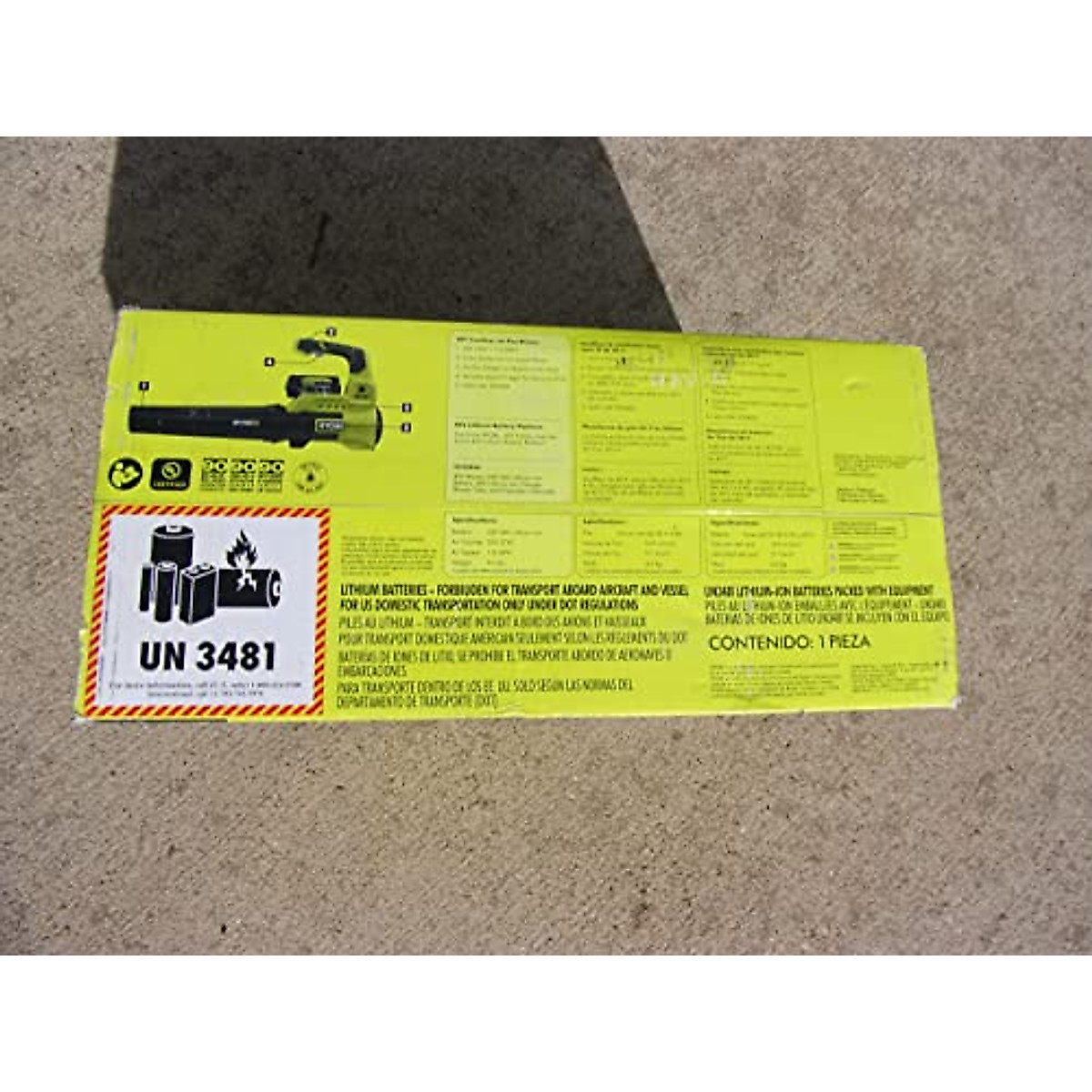 RYOBI 40V 110 MPH 525 CFM Cordless Battery Variable-Speed Jet Fan Leaf Blower with 4.0 Ah Battery and Charger